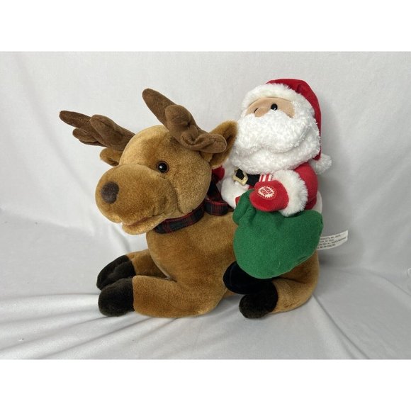 Avon | Toys | Avon Santa Reindeer Talk Sing Move Animated Plush The ...